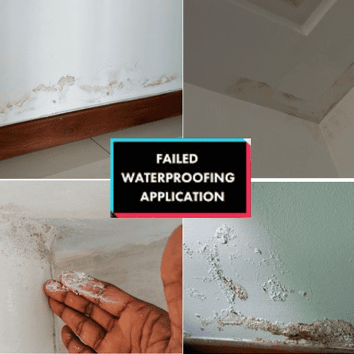 Advice on Failed Waterproofing | What causes waterproofing to fail?
